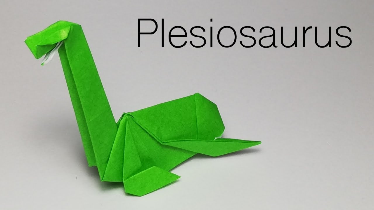 How to make a Plesiosaurus - Dinosaur 55 [Origami Hiroshi] - YouTube