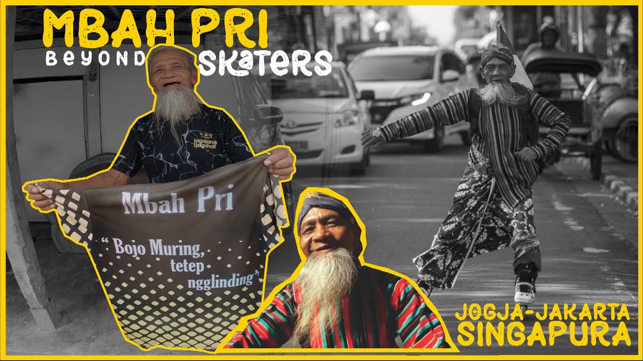 GoPro : Mbah Pri , 66 tahun tetap bersepatu Roda - YouTube