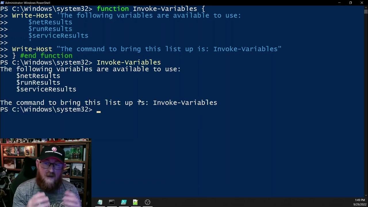 PowerShell 17 Creating a Function for our PowerShell Script - YouTube