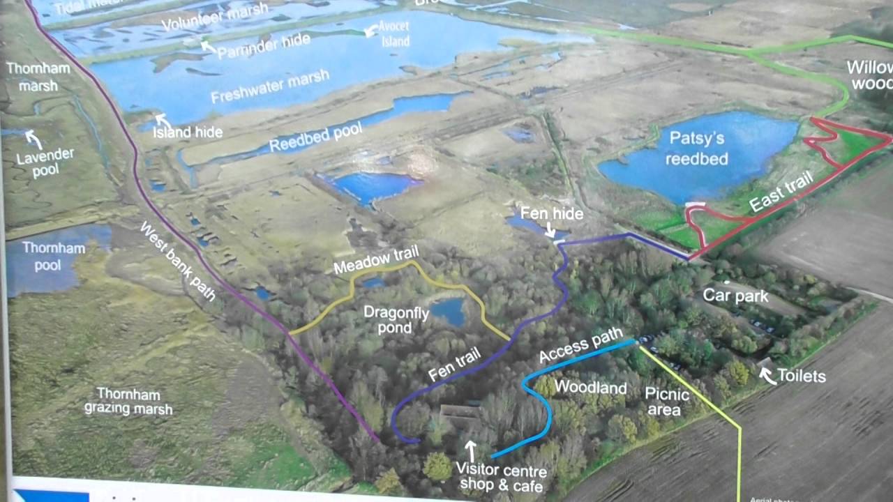 up RSPB Titchwell Marsh Aerial photo map 5may16 Norfolk UK 426p - YouTube