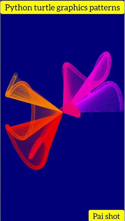 🤩Beautiful animation python turtle graphics #shorts - YouTube