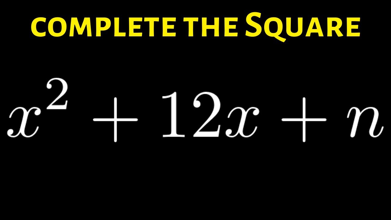 Learn How To Find The Value Of N That Makes The Binomial A Perfect Square Trinomial And Factor Learn How To Find The Value Of N That Makes The Binomial A Perfect Square Trinomial And Factor
