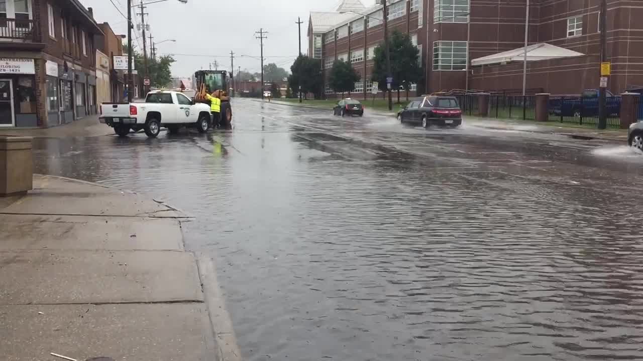 Turney Road flooding in Garfield Heights - YouTube