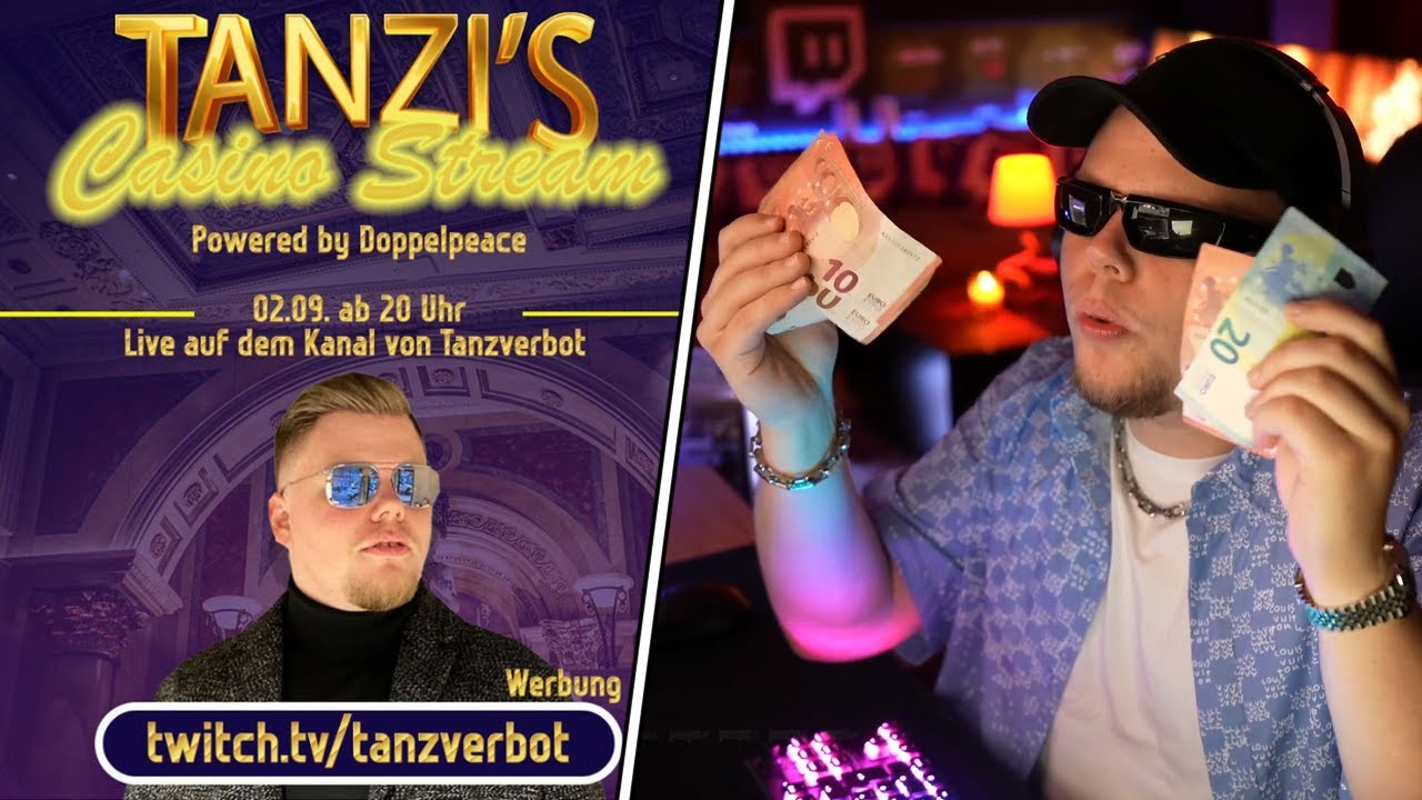 Der ERSTE CASINO STREAM von TANZVERBOT 😱 - YouTube