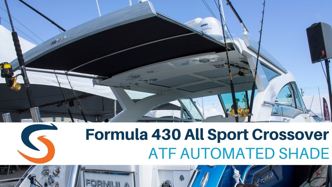 Formula 430 All Sport Crossover Debuts with SureShade - YouTube