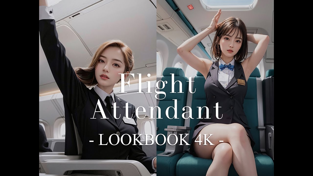 Real 4k Ai美女【ca 客室乗務員 Flight Attendant:7】lookbook Beautiful Portrait Ai Art Youtube