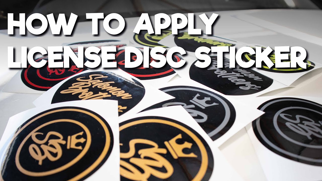 #Tutorial HOW TO APPLY SALOMON BROTHERS LICENSE DISC STICKER - YouTube