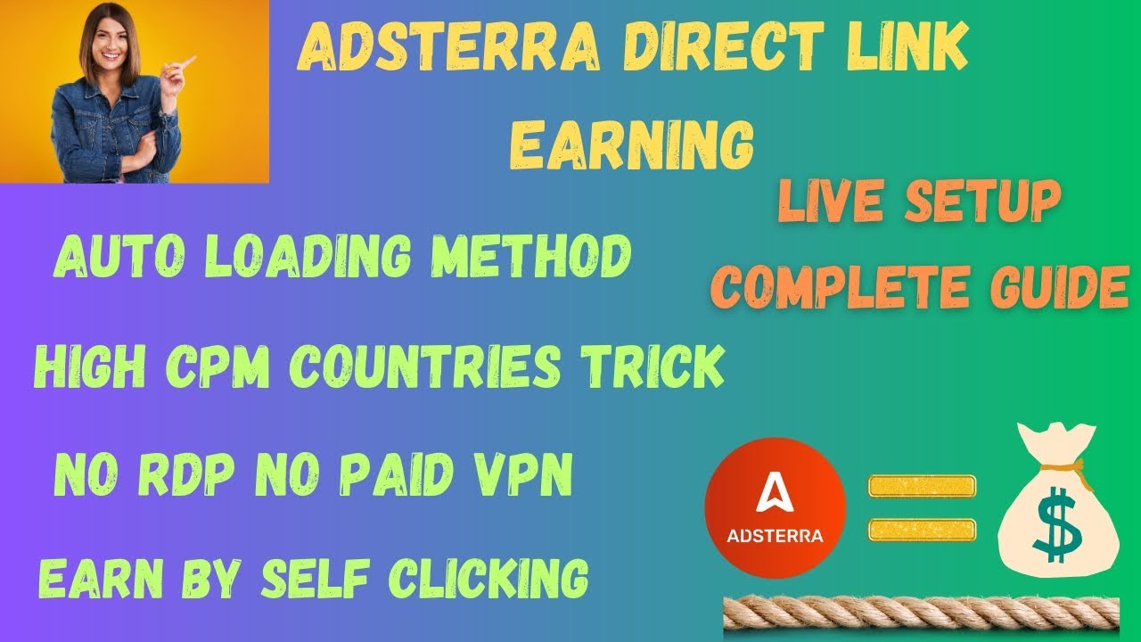 Adsterra Direct Link Earning | Adsterra Earning Tricks | Adsterra Auto ...