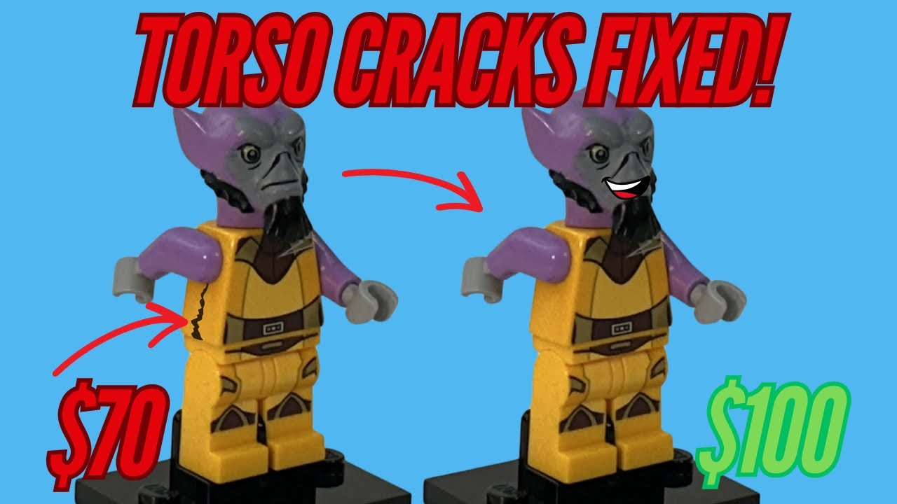 How to FIX Torso Cracks in Lego Minifigures (Without Glue!) - YouTube