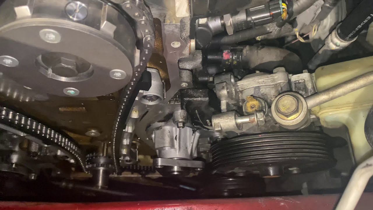 Mazda CX-7 timing chain water pump replacement - YouTube
