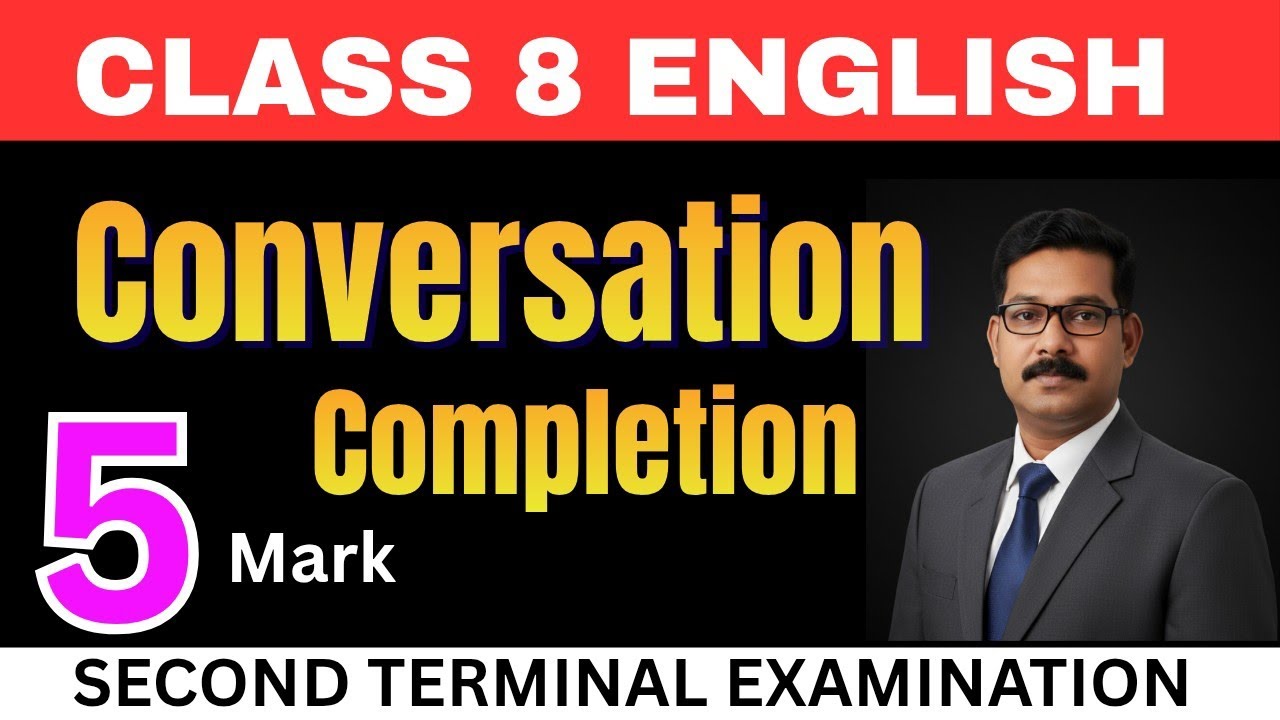 English Grammar l Class 8 English l Conversation Completion # ...