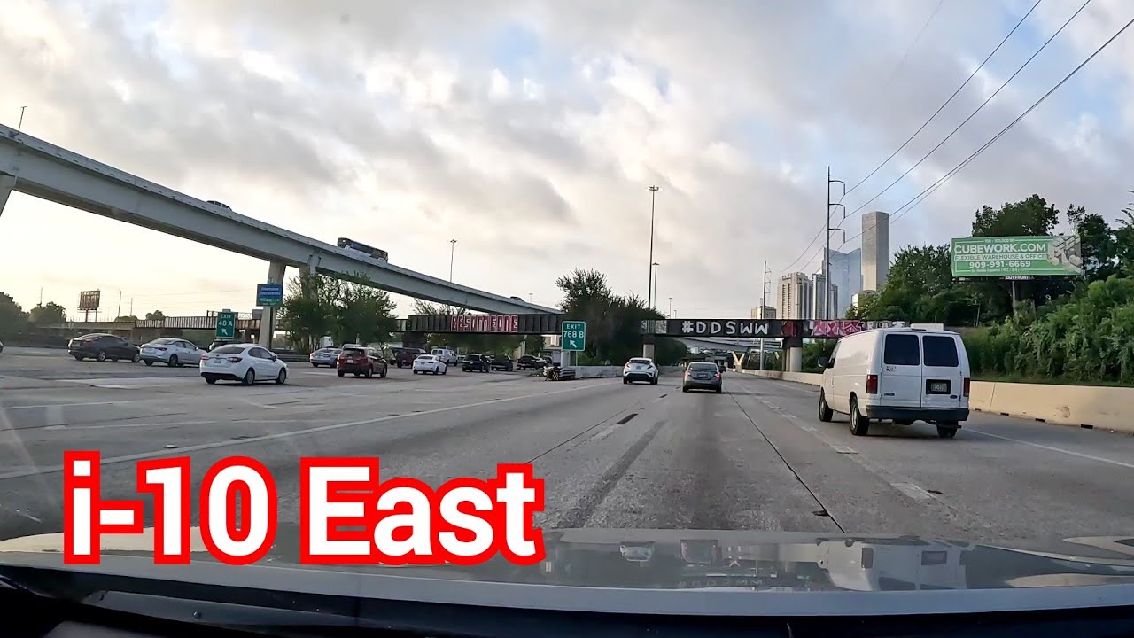 4K i-10 East Houston Texas summer drive - YouTube
