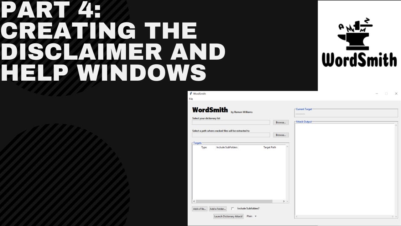 Python Gui Tkinter Tutorial Password Cracker Part 4 Creating The