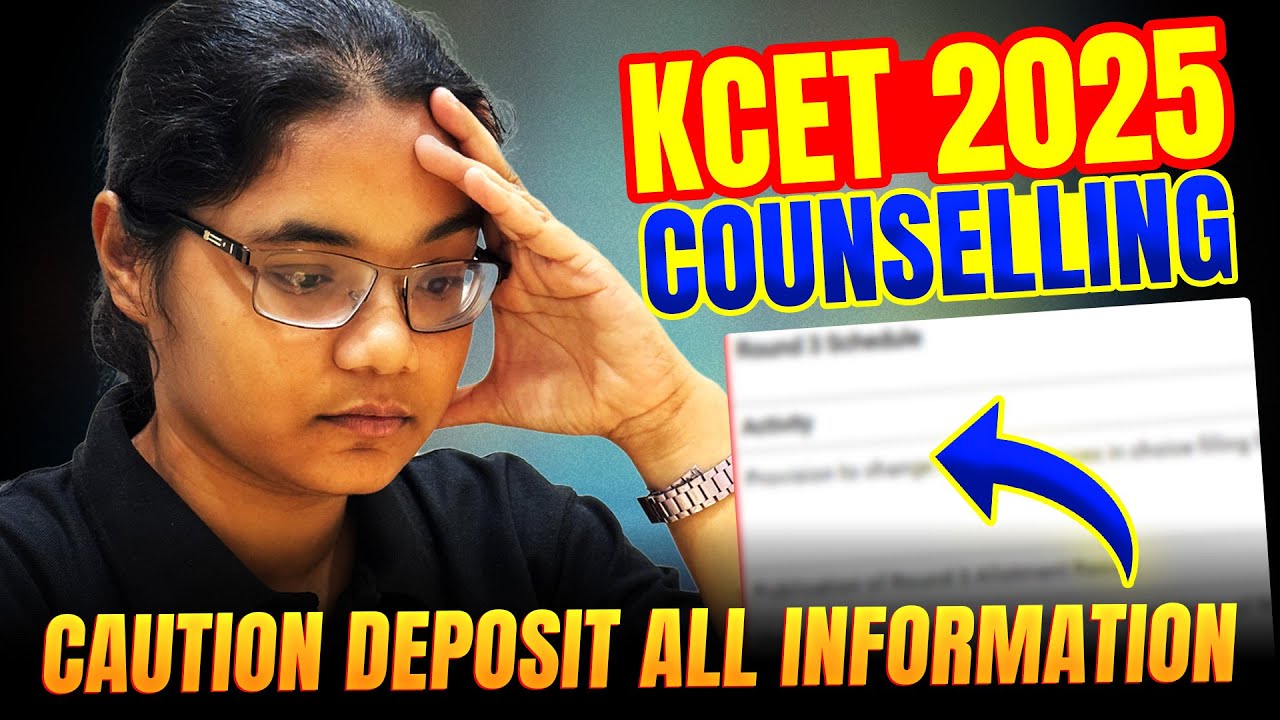 ⚠️ KCET 2025 Counselling: Caution Deposit Rules Explained | Full ...