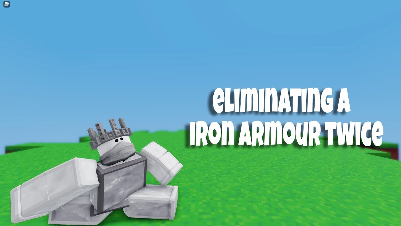 Iron armor no problem (part 1), roblox bedwars - YouTube