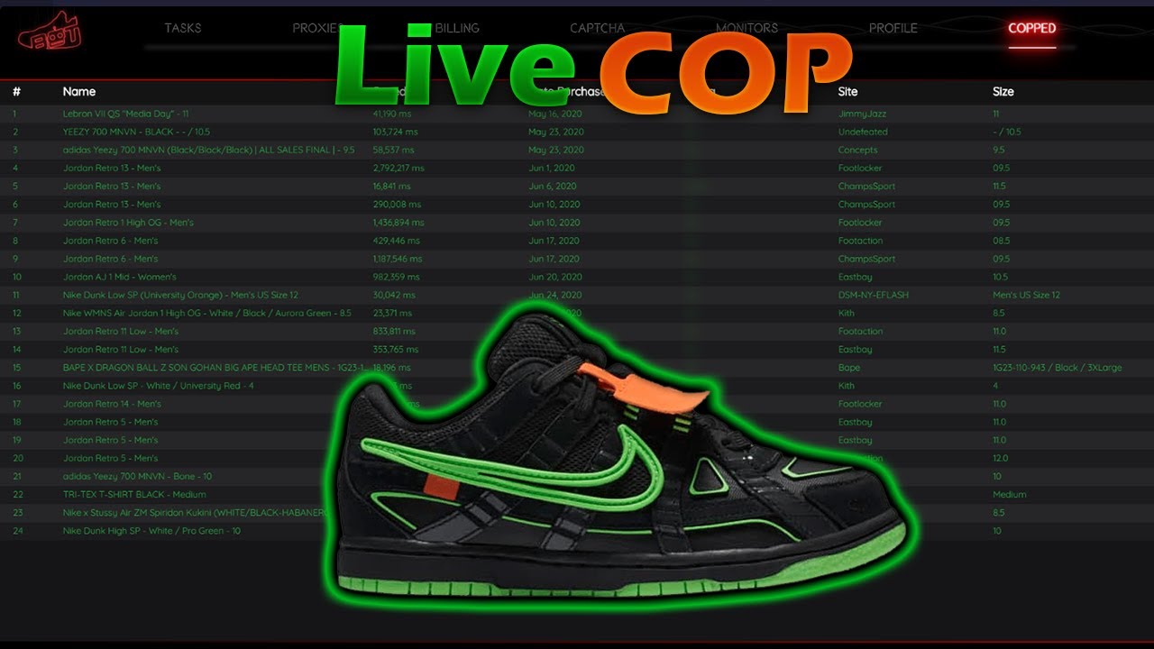 NSB NIke x OFF White Air Rubber Dunk Green Strike Live Cop Overview ...