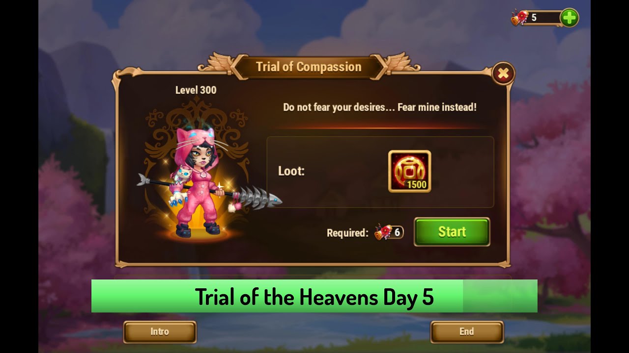 Hero Wars — Level 300 Qing Mao and Friends, Trial of the Heavens Day 5 ...