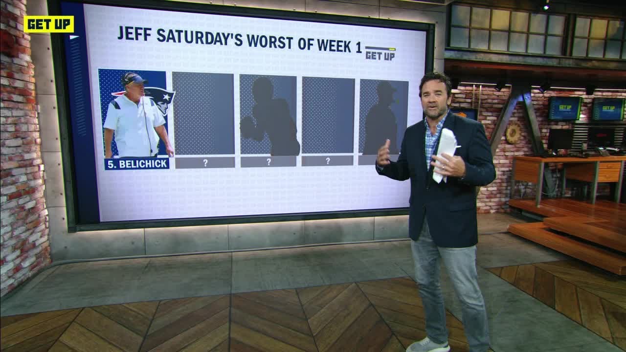 Jeff Saturday's worst NFL moments of Week 1 | Get Up - YouTube