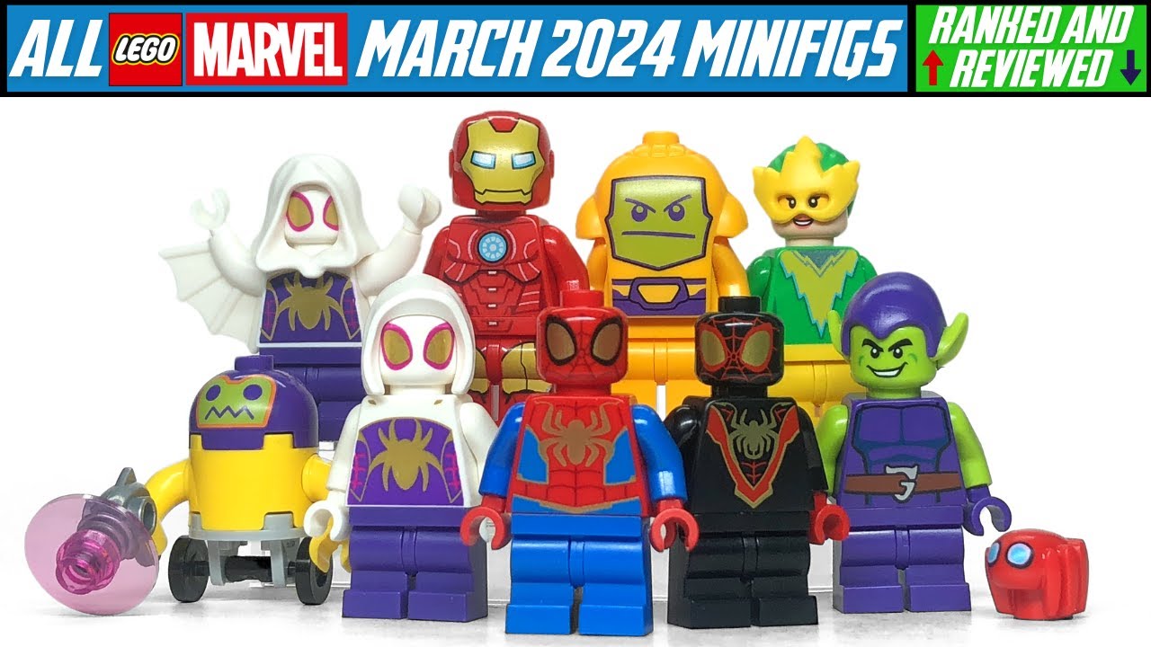 EVERY LEGO Marvel March 2024 Minifigure - RANKED + REVIEWED! - YouTube