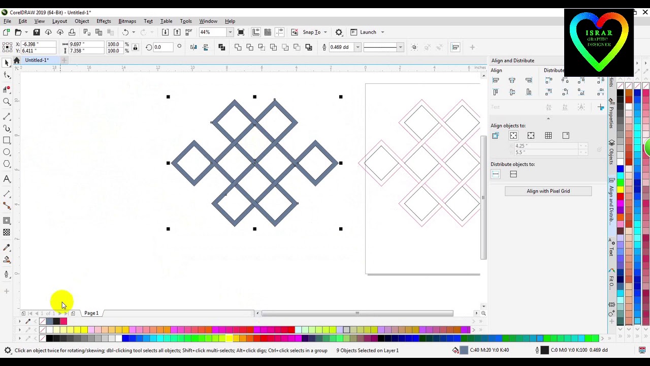 Rectangle Design Corel Draw YouTube Rectangle Design Corel Draw YouTube