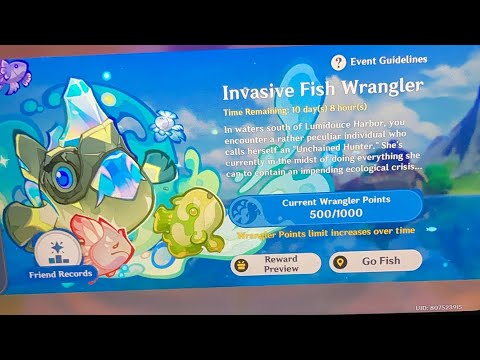 Genshin Impact Invasive Fish Wrangler March 6, 2025 - YouTube