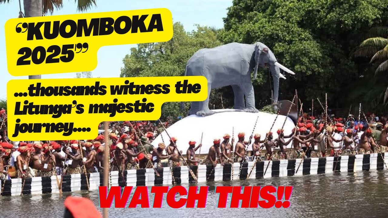 🔥Kuomboka 2025 | Thousands Witness the Litunga’s Majestic Journey on ...