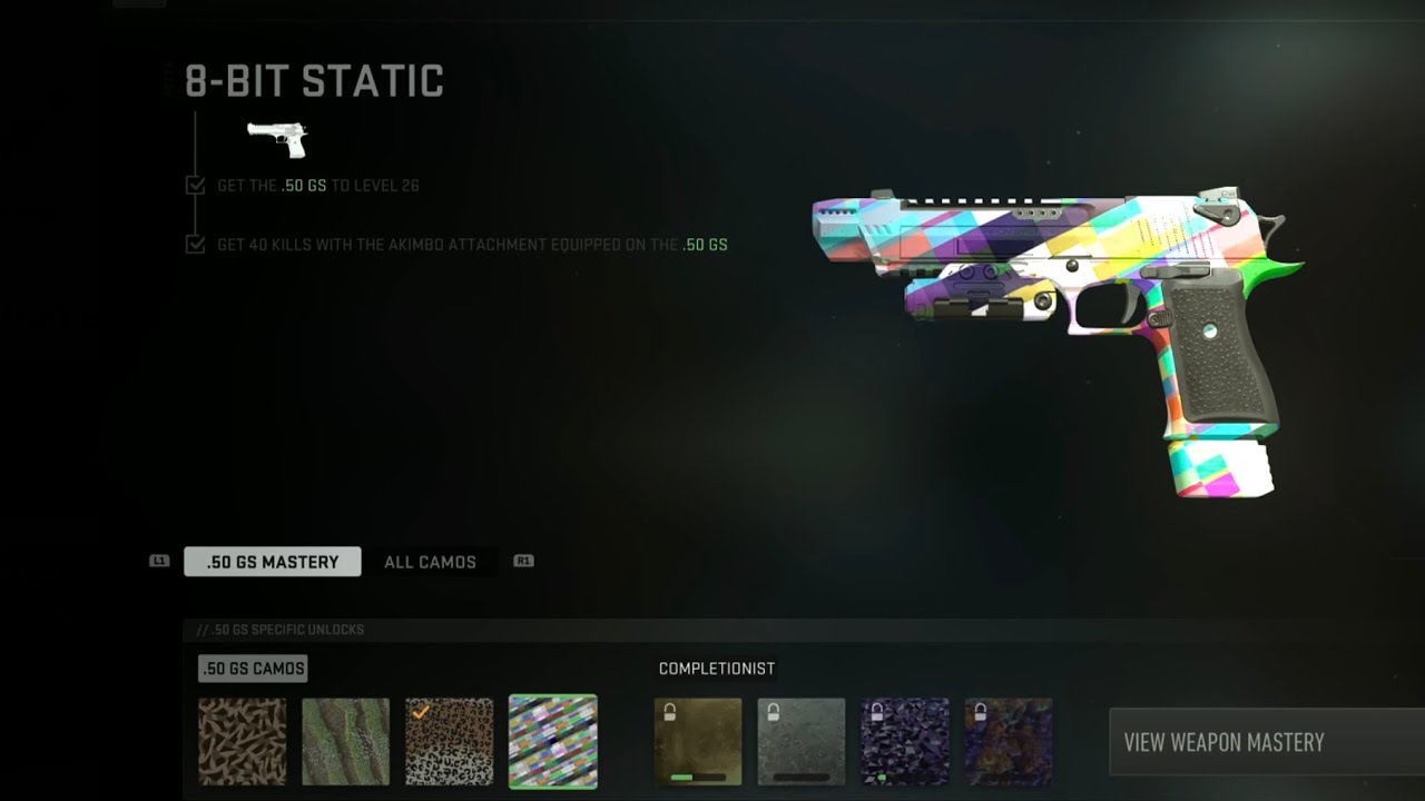 Leopard and 8 Bit Static Camo Challenges Music Video .50 GS Pistol Call ...