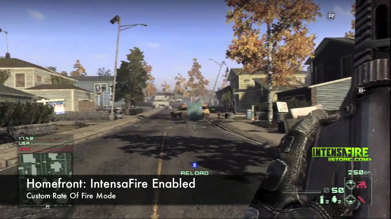 Homefront Weapons With The IntensaFire Rapid Fire Mod - YouTube