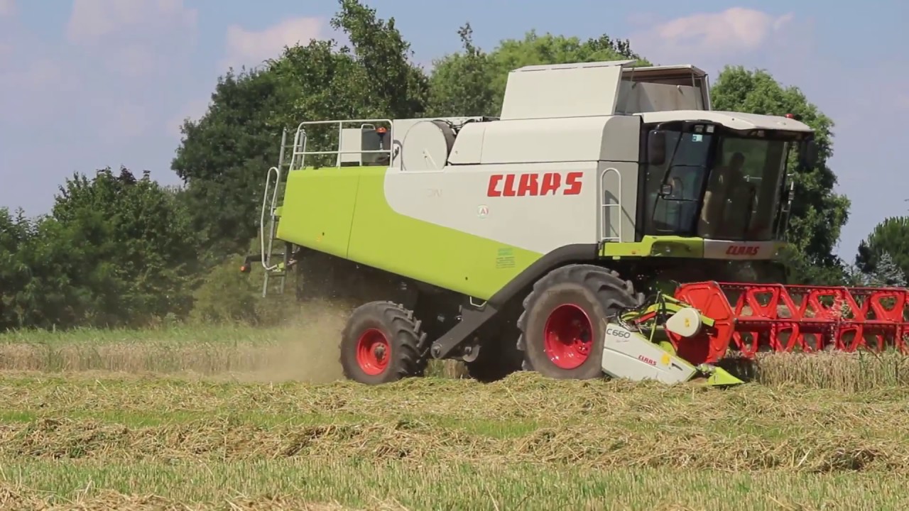Claas lexion 570 + c660| Assanelli - YouTube