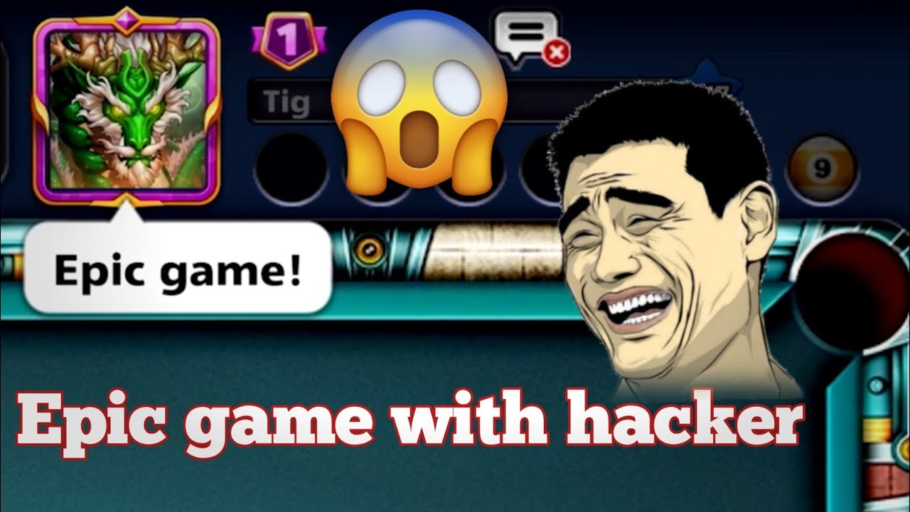 I played epic game with hacker 😂 8 ball pool | unknown gamer 8bp - YouTube