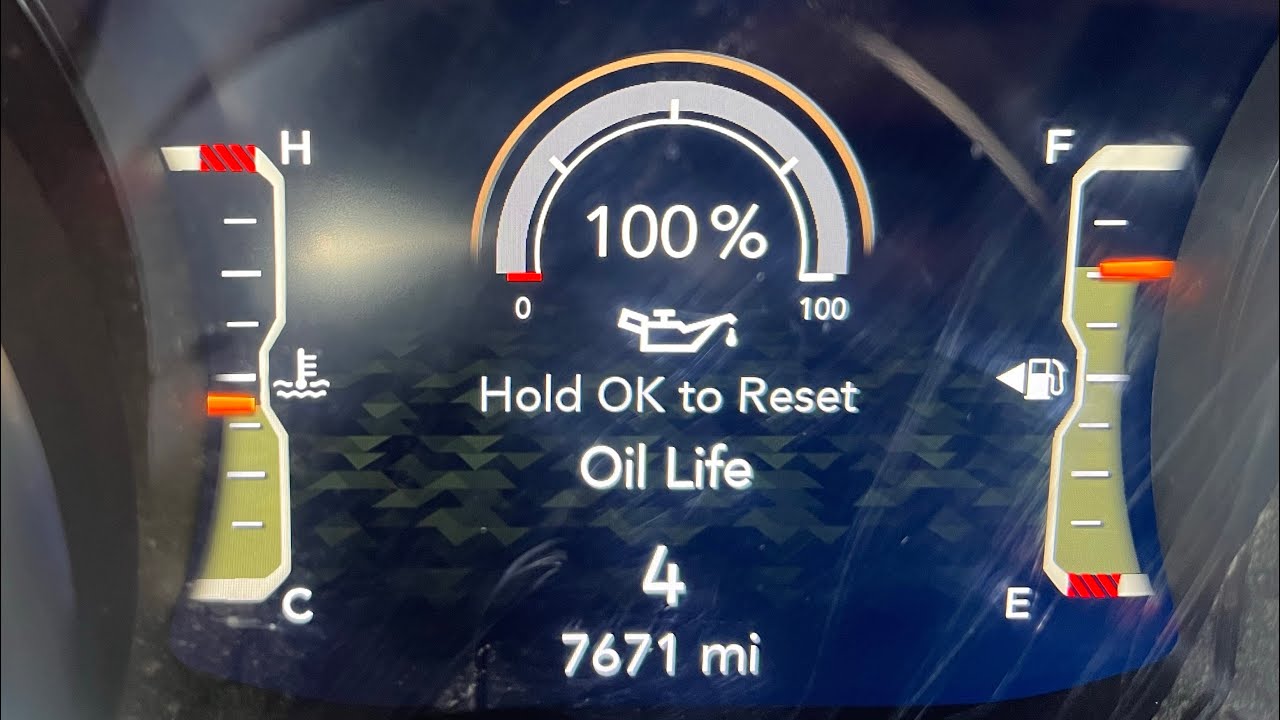 HOW TO RESET THE OIL LIFE ON JEEP WRANGLERS MODLE YEARS 2018, 2019 ...