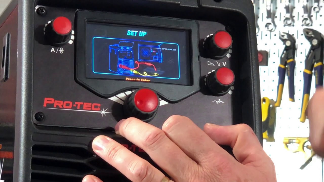 PRO-TEC 215MP & 250MP: Front Panel Setup and Operation: MIG Synergic ...