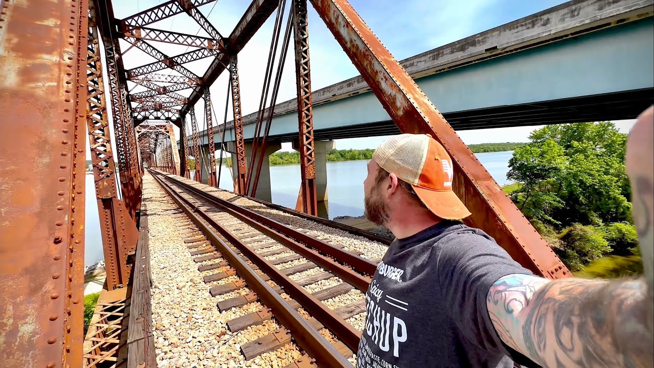 Exploring A Rusty Old Railroad Bridge - YouTube