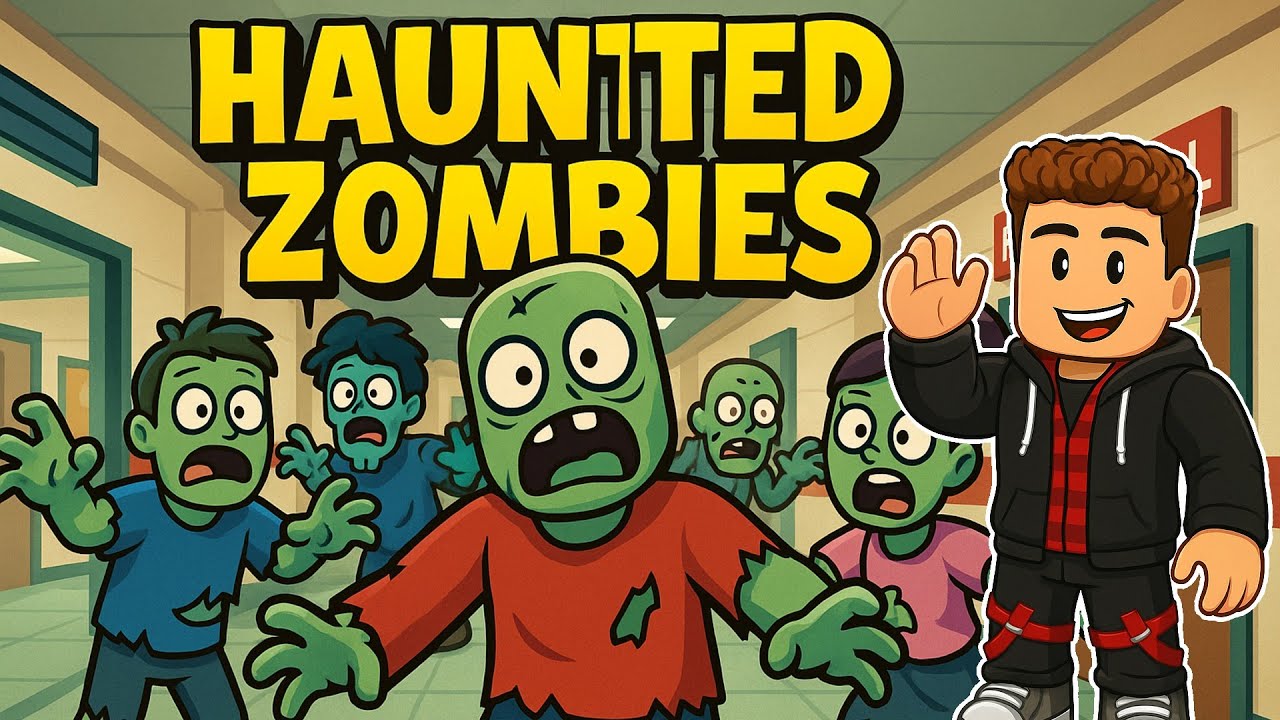Roblox Haunty Zombies Nightmare Mode | High School Chaos & Epic Chopper ...
