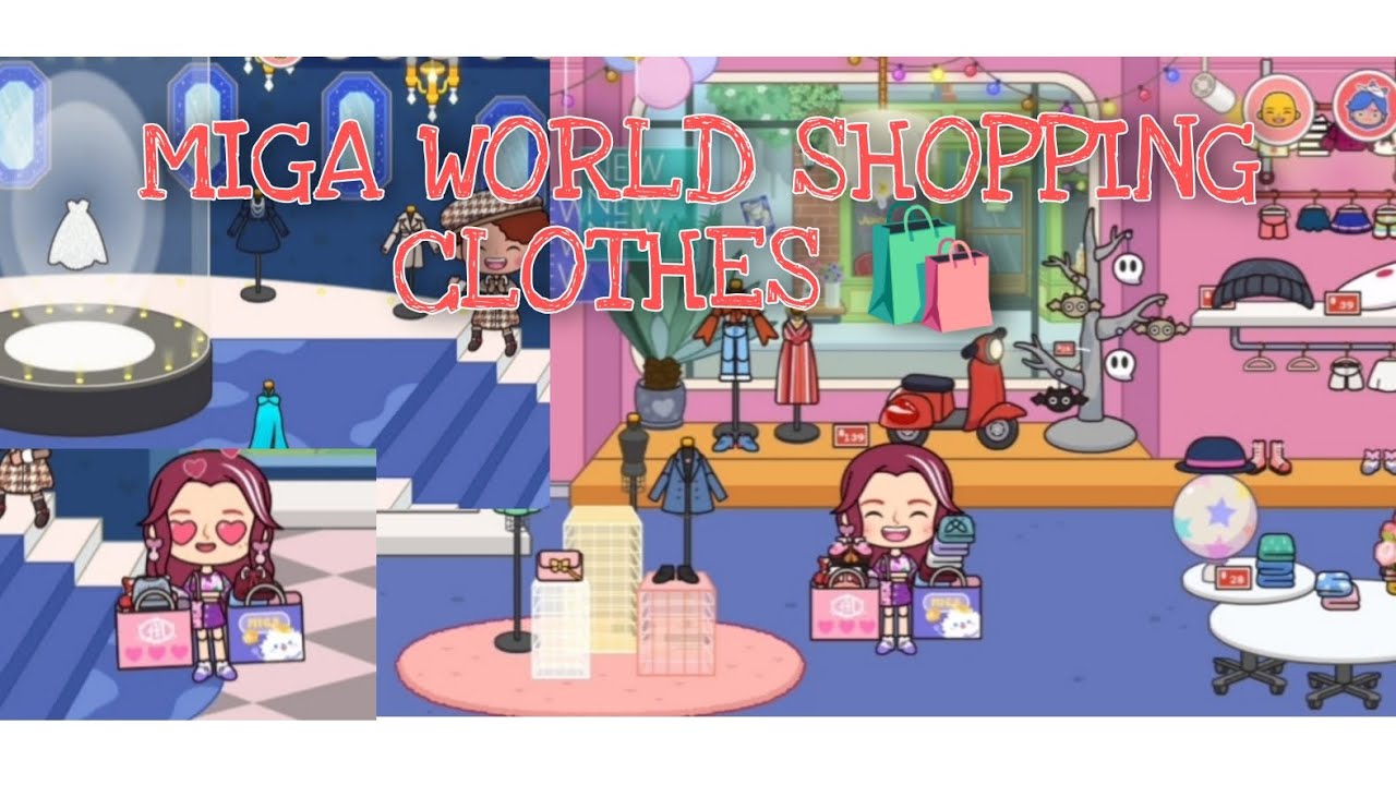 MIGA WORLD SHOPPING CLOTHES 🛍️ - YouTube