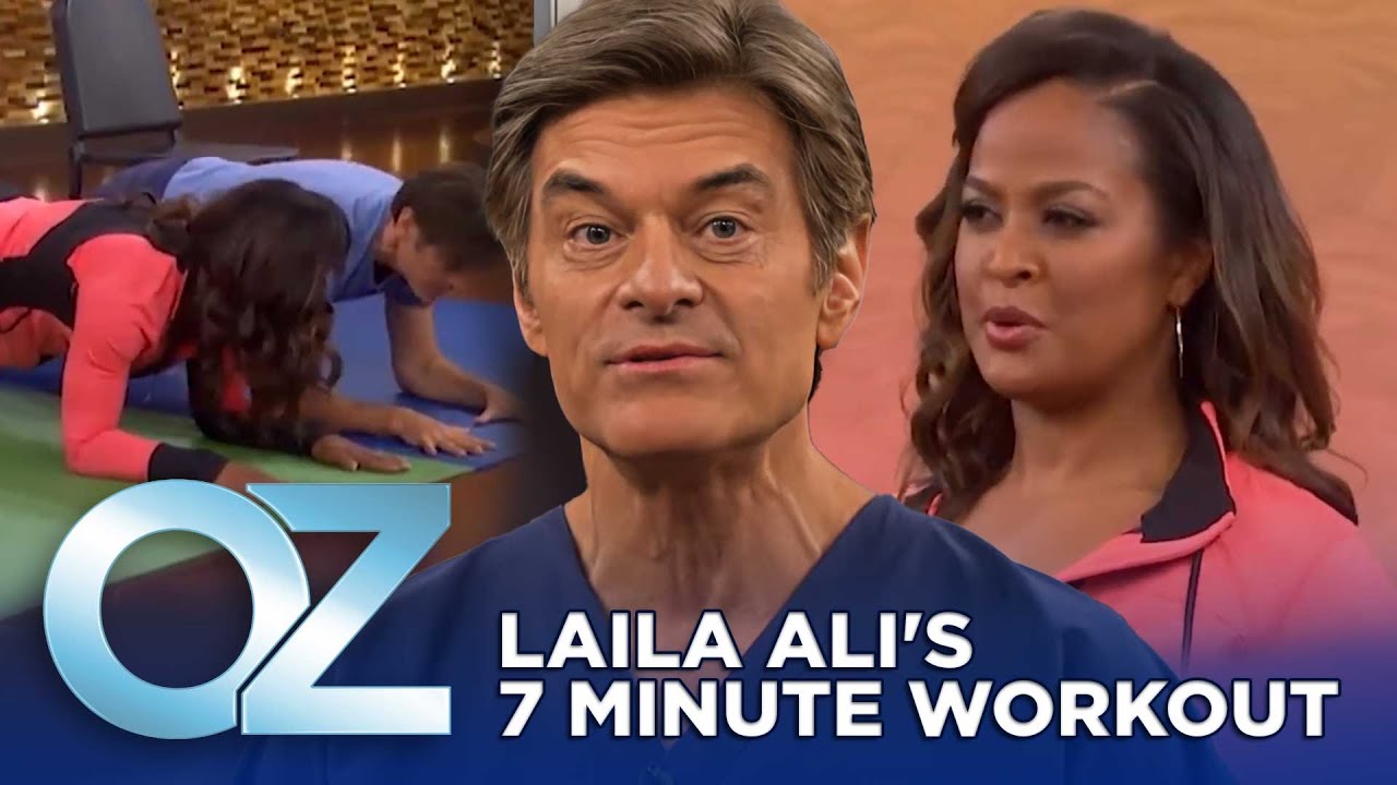 Full 7-Minute Workout with Boxer Laila Ali | Oz Workout & Fitness - YouTube