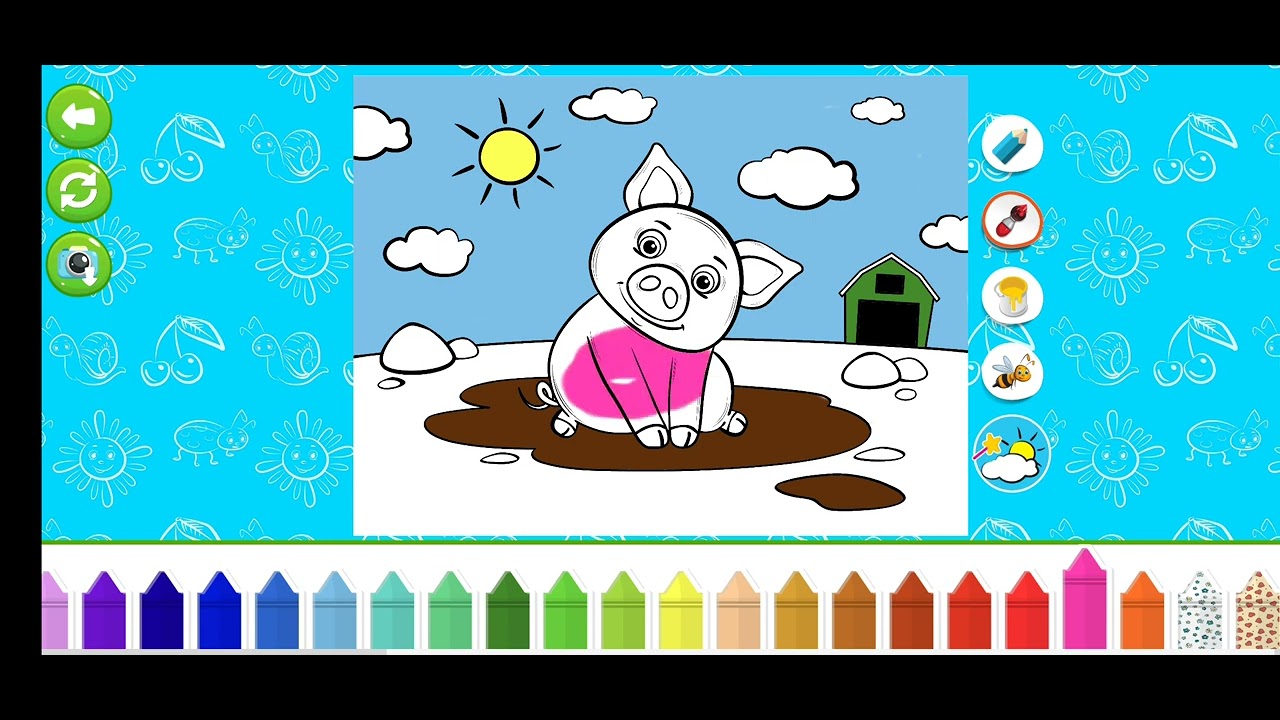 Coloring Pink Pig: Fun and Educational Coloring Activity for Kids ...