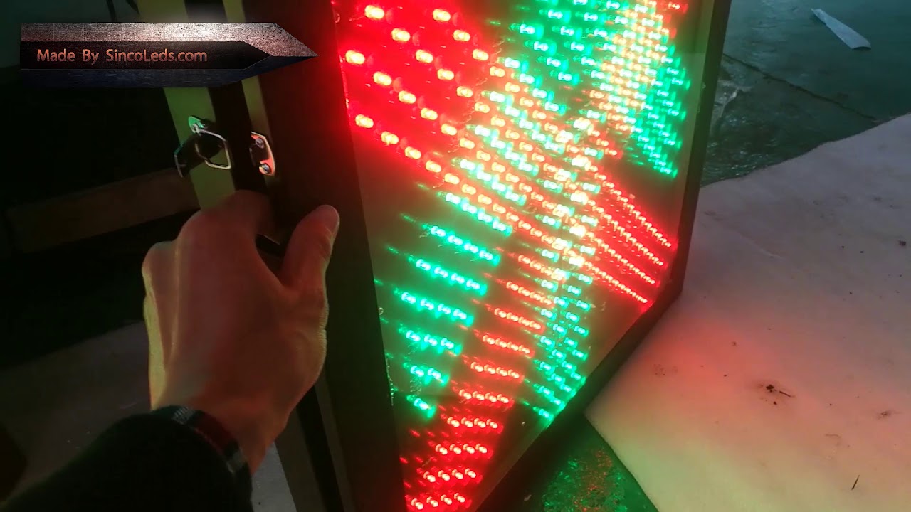 hand held stop sign with led lights / portable led stop sign - YouTube