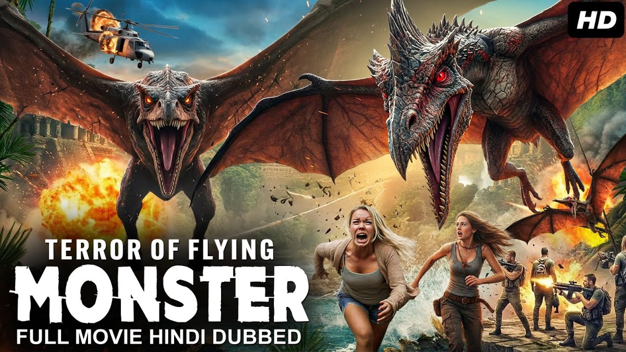 TERROR OF FLYING MONSTER - Hollywood Horror Movie Hindi Dubbed | Coolio ...