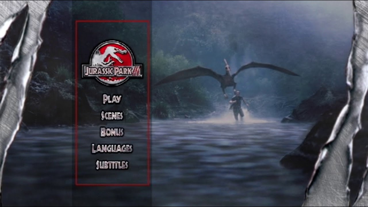 Jurassic Park 3 DVD Menu - YouTube