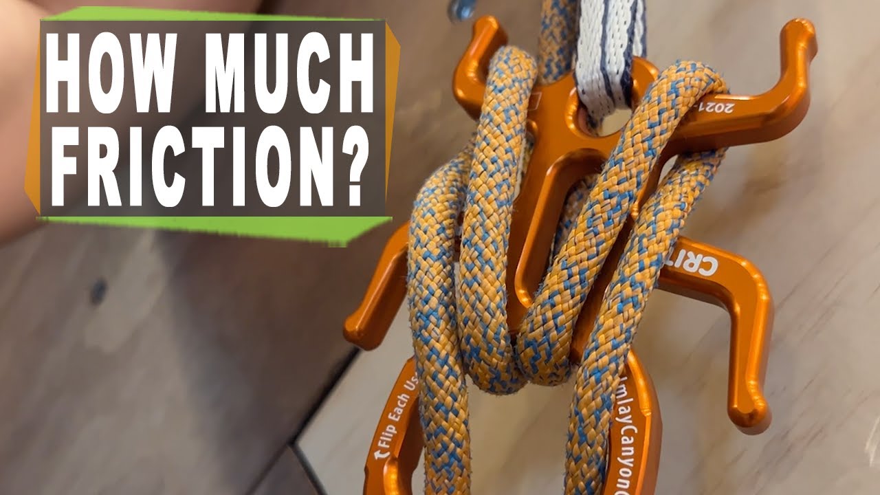 Friction Tests on canyon lowering devices - YouTube