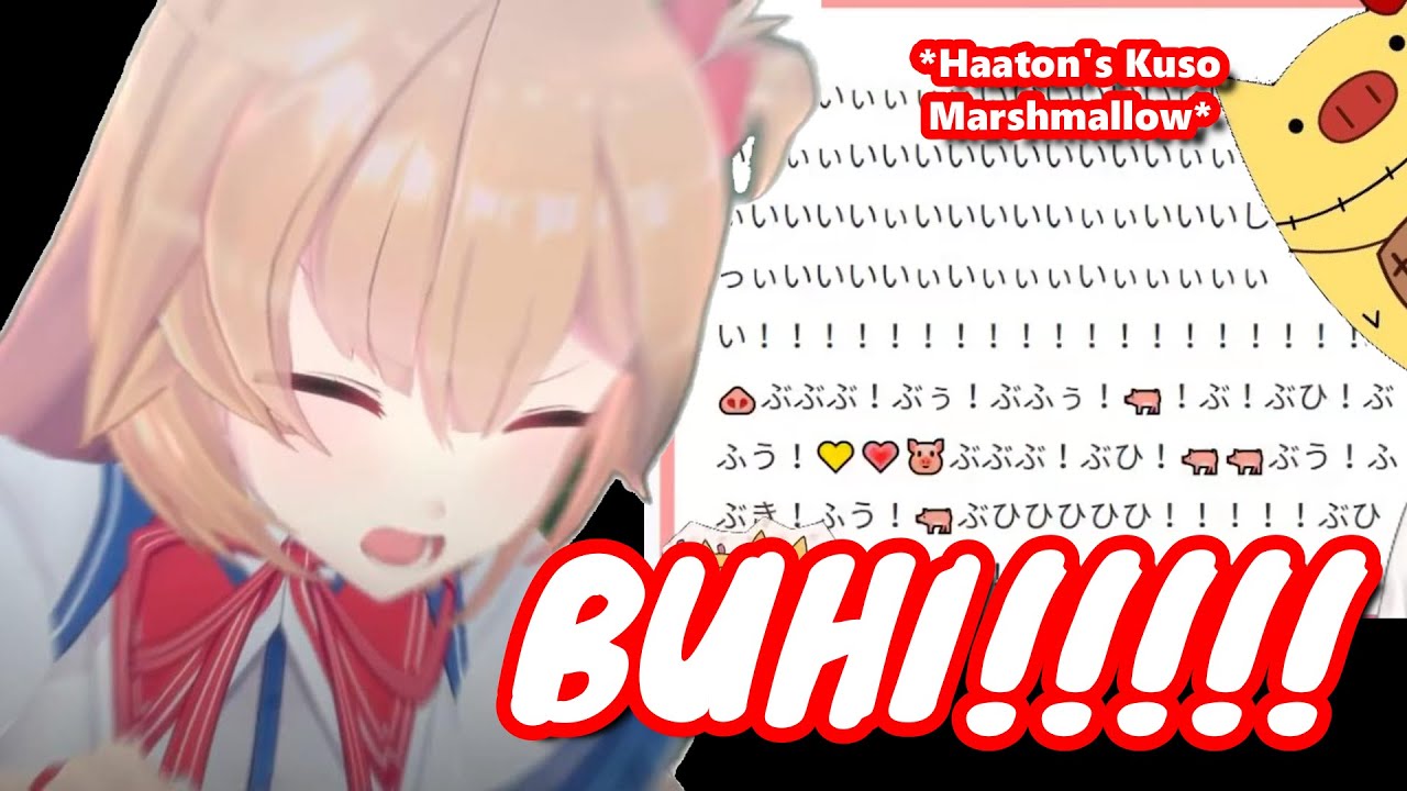 Haato Reads Out One of The Haaton's Disgusting Marshmallow [Haachama ...