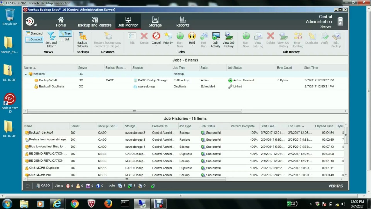 Veritas - BackupExec16 - Azure(D2D2C) - YouTube