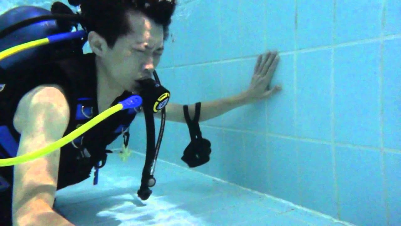 05152015 Watermanship practice : No mask underwater swimming with SCUBA ...