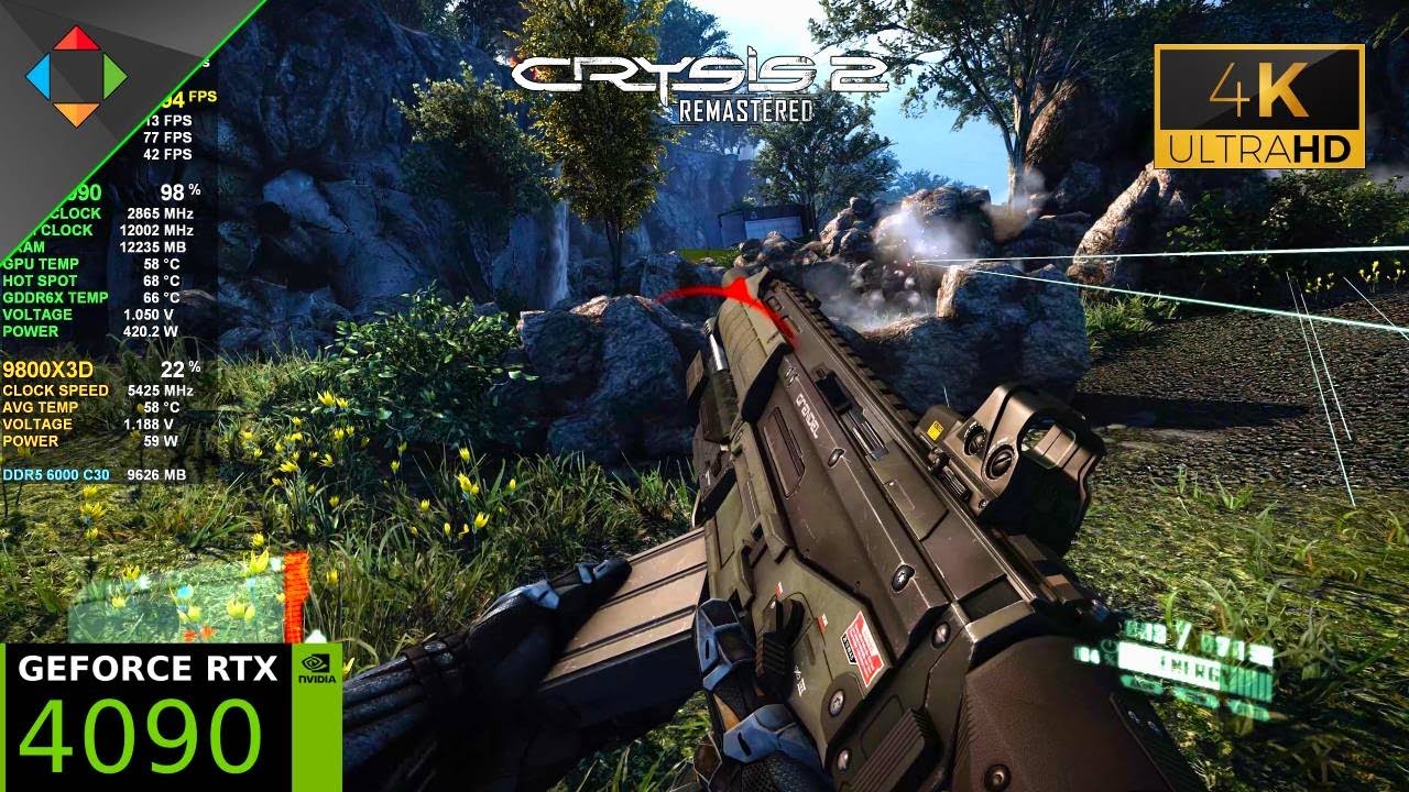 Crysis 2 Remastered PC Gameplay [4K] Native, Ray Tracing ON | RTX 4090 ...