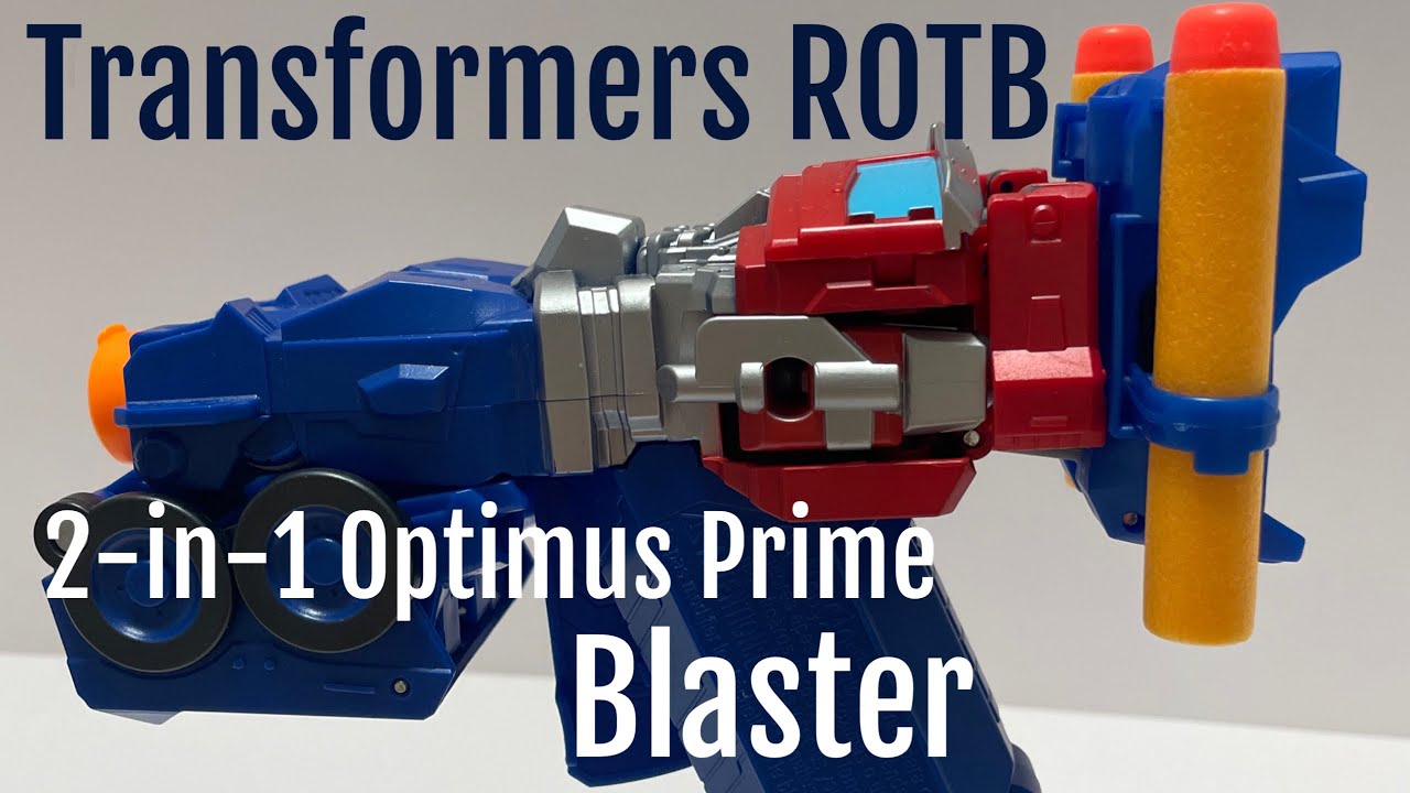 Transformers Rise of the Beasts 2-in-1 Optimus Prime Blaster! - YouTube