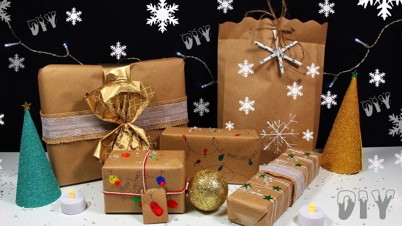How To Wrap Christmas Gifts - Wrapping Paper - YouTube