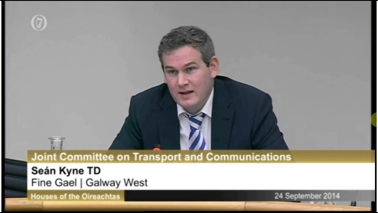 Seán Kyne TD addressing Oireachtas Transport Committee on Ports ...