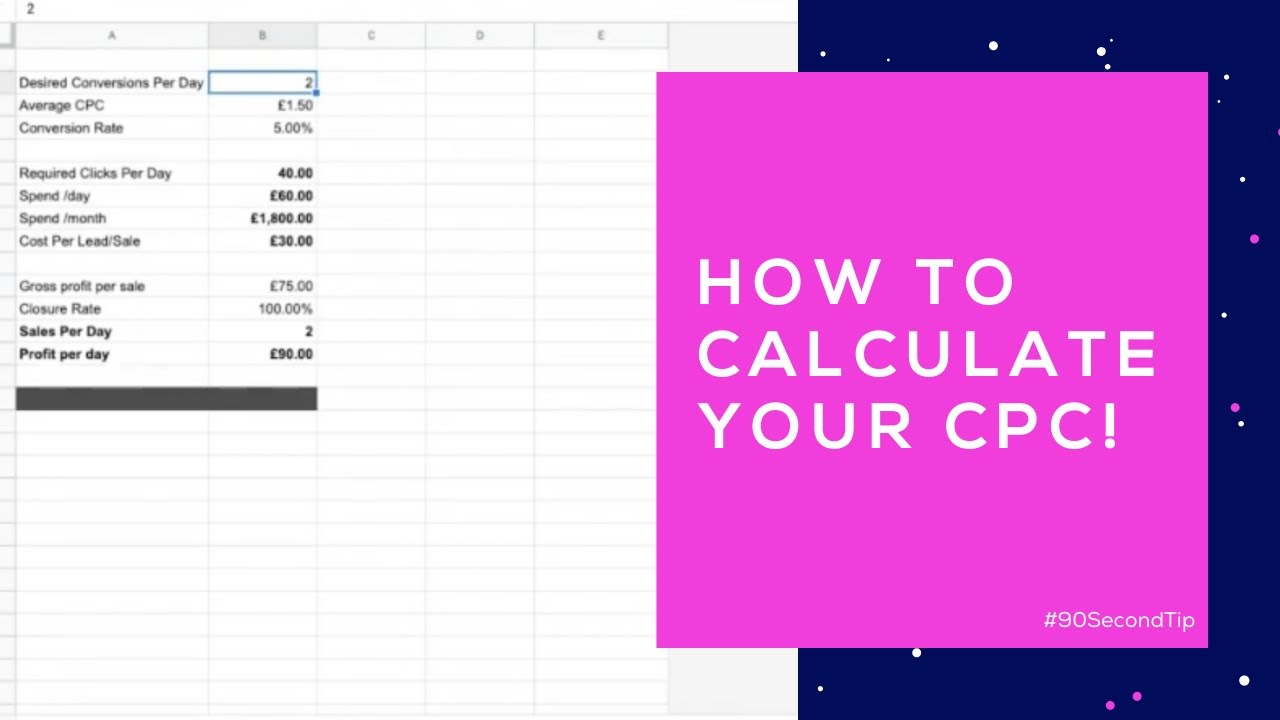How to work out your cost per conversion! (#90SecondTip) - YouTube