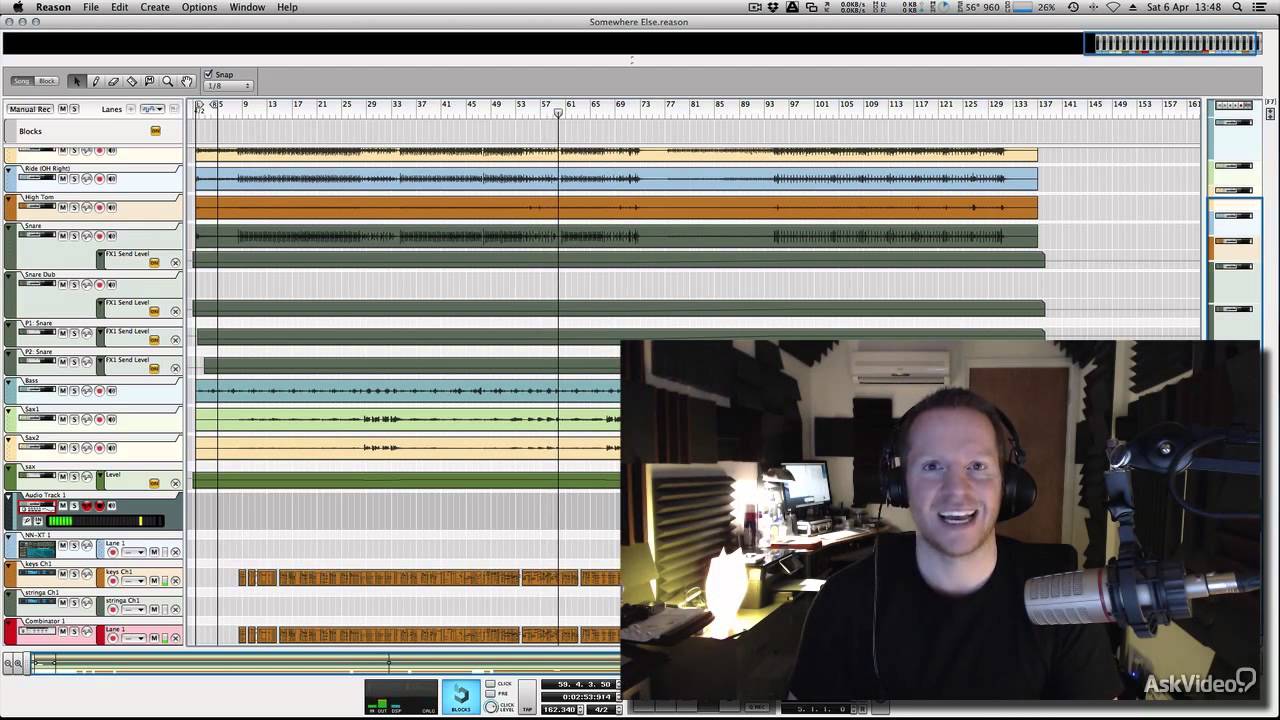 Reason 7 302: Advanced Mixing and Mastering - 1. Your Session In Reason ...